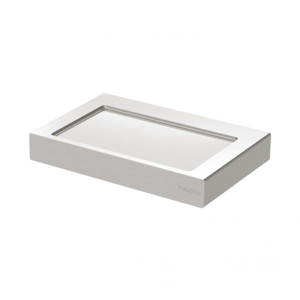 Lexi MKII Soap Dish (Brushed Nickel) — The Bathroom Biz