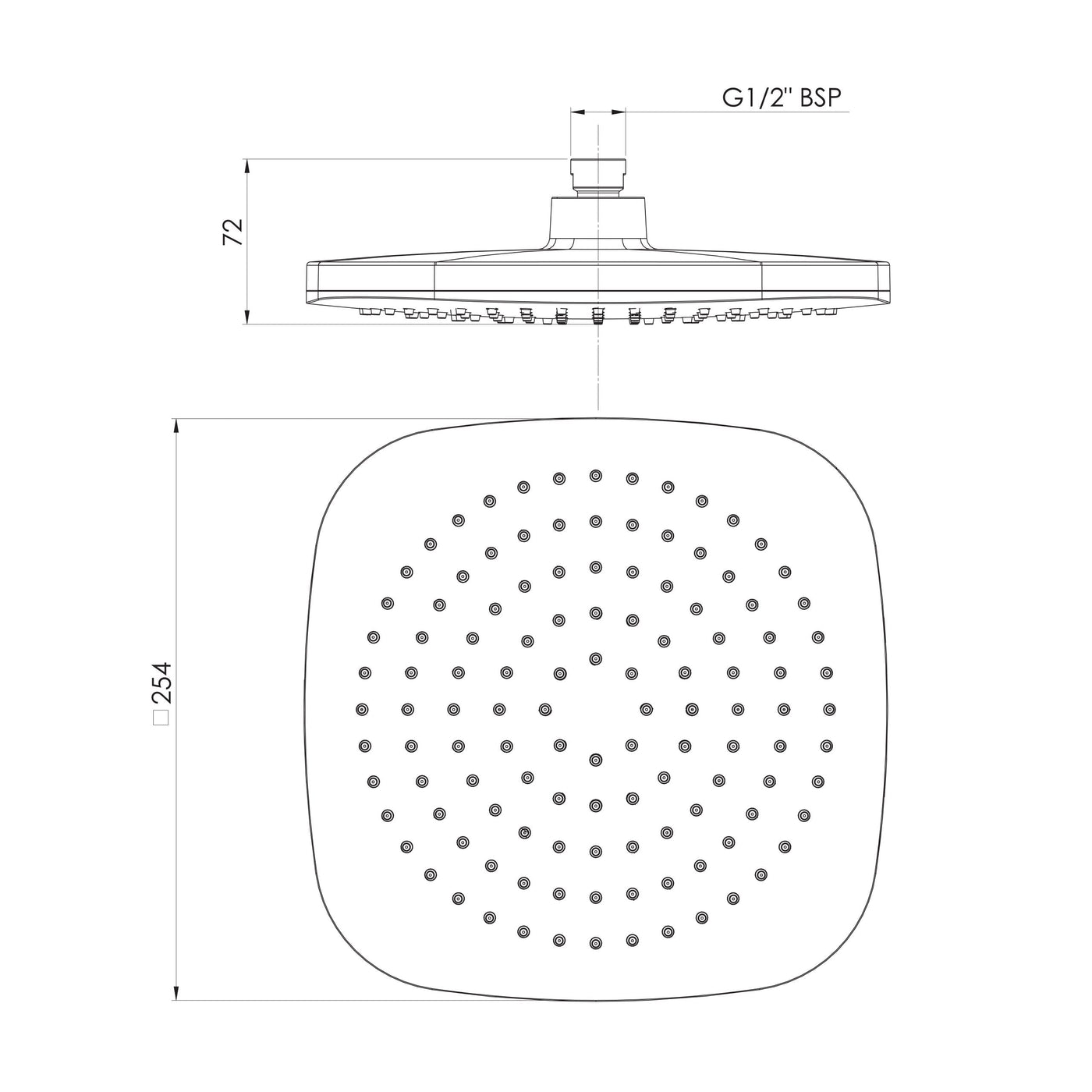 Nuage Wall Shower Rose (Multiple Finish Options) — The Bathroom Biz